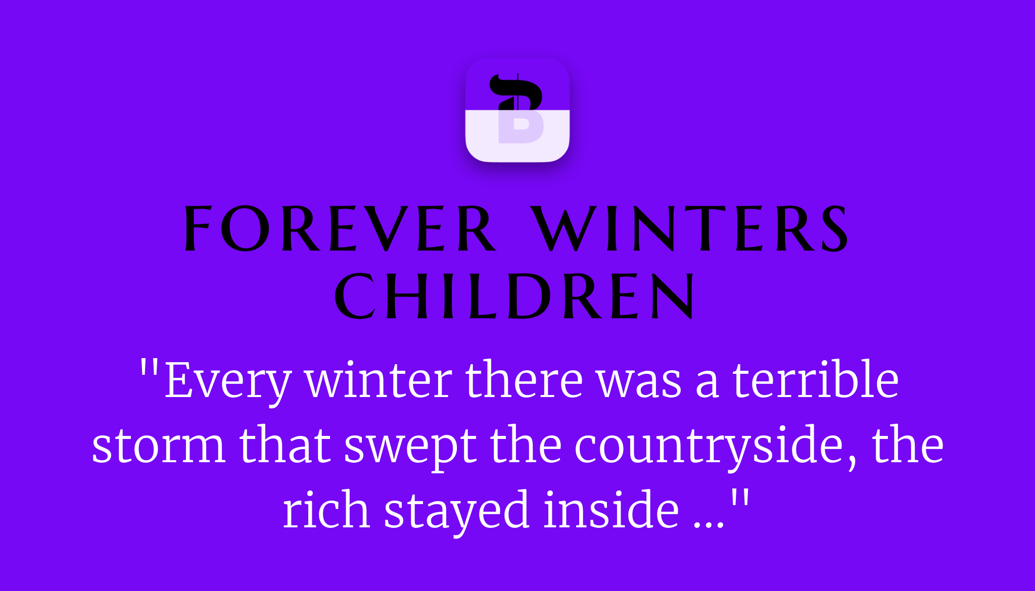 Forever Winters Children